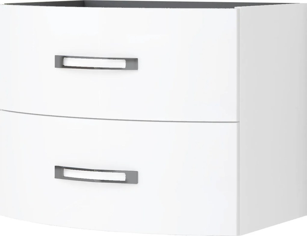XXXLutz SPODNÍ UMYVADLOVÁ SKŘÍŇKA, bílá, bílá, 69/55/52 cm Welnova - Koupelnové série - 000970000605