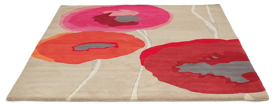 Brink&Campman Sanderson Poppies  45700 140x200cm red/orange