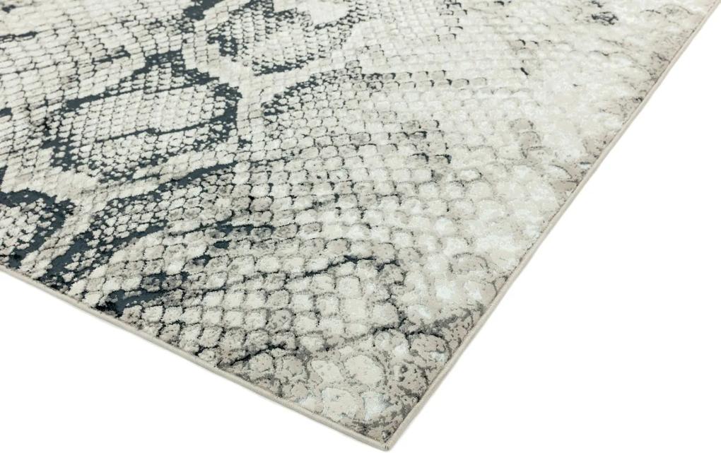 Šedý  koberec Ston Snake Rozměry: 160x230 cm