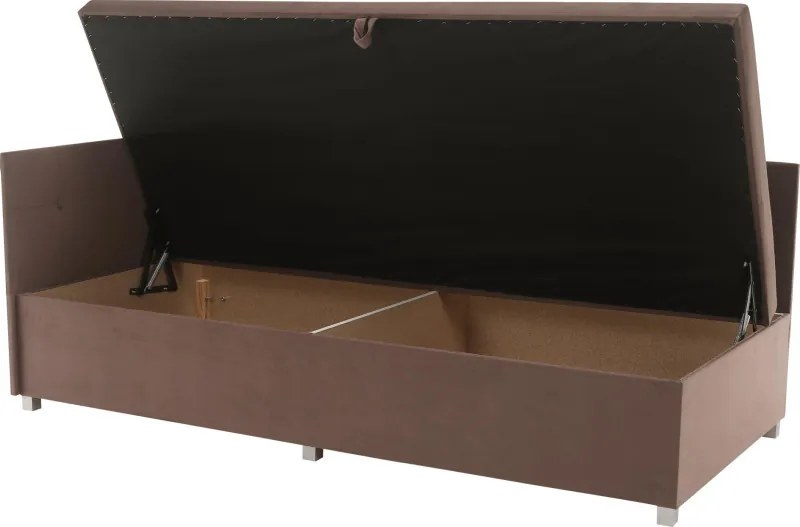 Válenda AURIA UNI 90x200 s úložným prostorem, hnědá Taupe Trinity 06 Kondela 0000395672