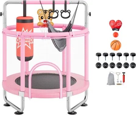 Trampolína 139,7 cm pro děti Mini trampolína pro batolata se sítí pro vnitřní
