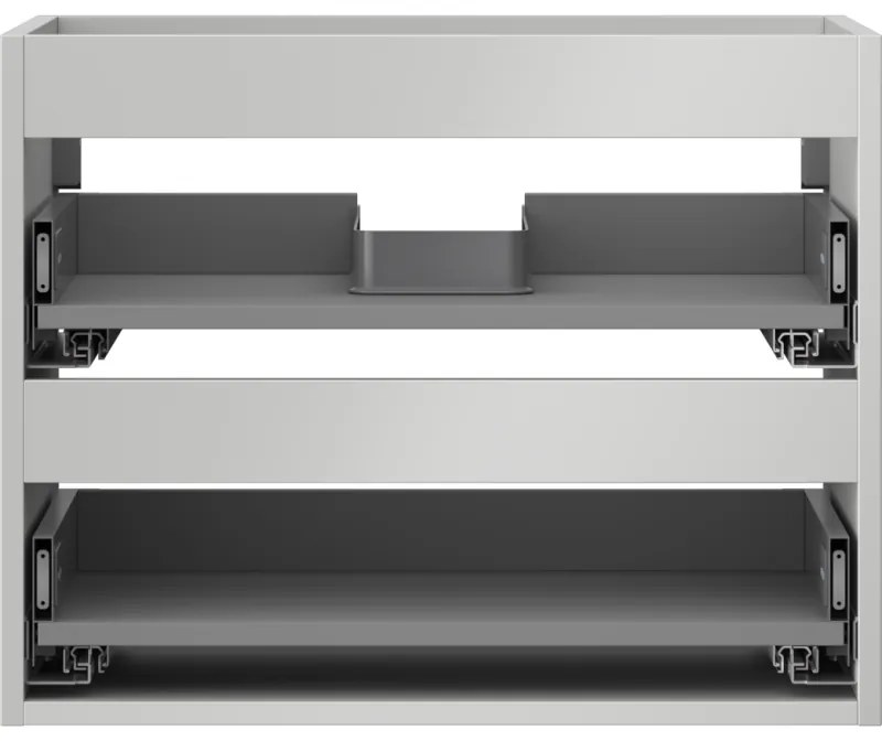 Mexen Box-A, závěsná skříňka 60 cm, 2 zásuvky, matná šedá, 91AX0-0600-470-2-62