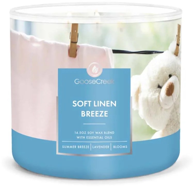 Goose Creek - vonná svíčka Soft Linen Breeze (Hebký vánek) 411g