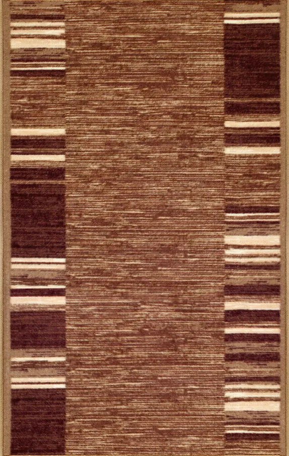 Associated Weavers, Protiskluzový běhoun na míru Adagio 17 hnědý, šíře 80 cm, hnědá, chodba / předsíň
