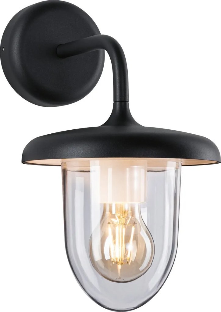 P 94757 Venkovní nástěnné svítidlo Vintario IP44 kruhové 180x250mm max. 20W 230V antracit hliník - PAULMANN