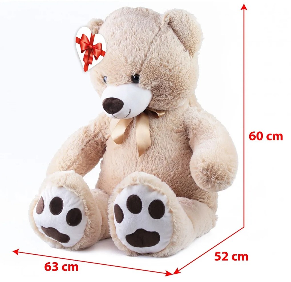 Rappa Velký plyšový medvěd Fido s visačkou, 100 cm