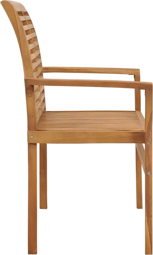 vidaXL Marketos Zahradní lavice s krémově bílou poduškou 112 cm masivní teak