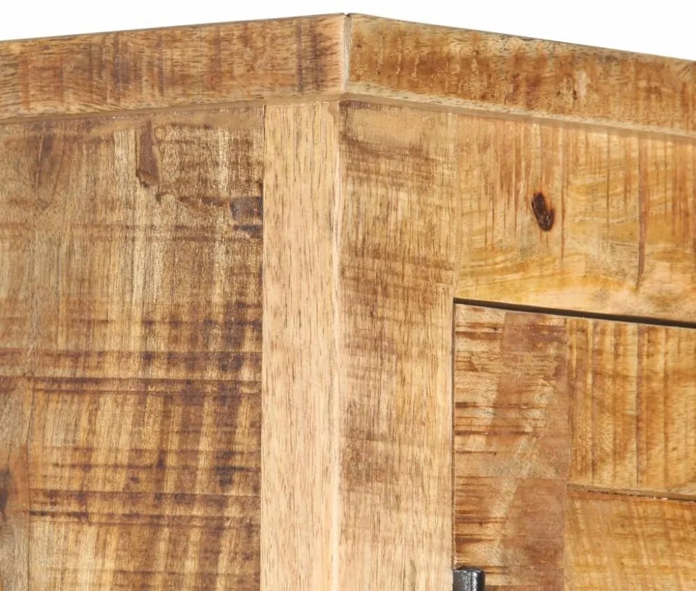 Policová šatní skříň dřevo Dekorhome Mangovníkové dřevo