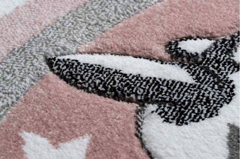 Dywany Łuszczów Dětský kusový koberec Petit Pony pink kruh - 140x140 (průměr) kruh cm