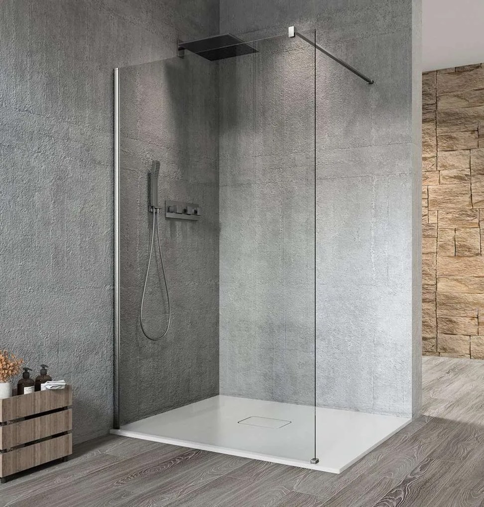 Gelco Vario - Sprchová stěna Walk-In, 90x200 cm, Coated glass, chrom/čiré sklo GX1290GX1010