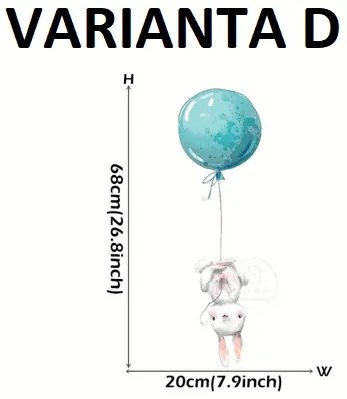 Samolepky na zeď - zajíčci, více variant Varianta: Varianta D
