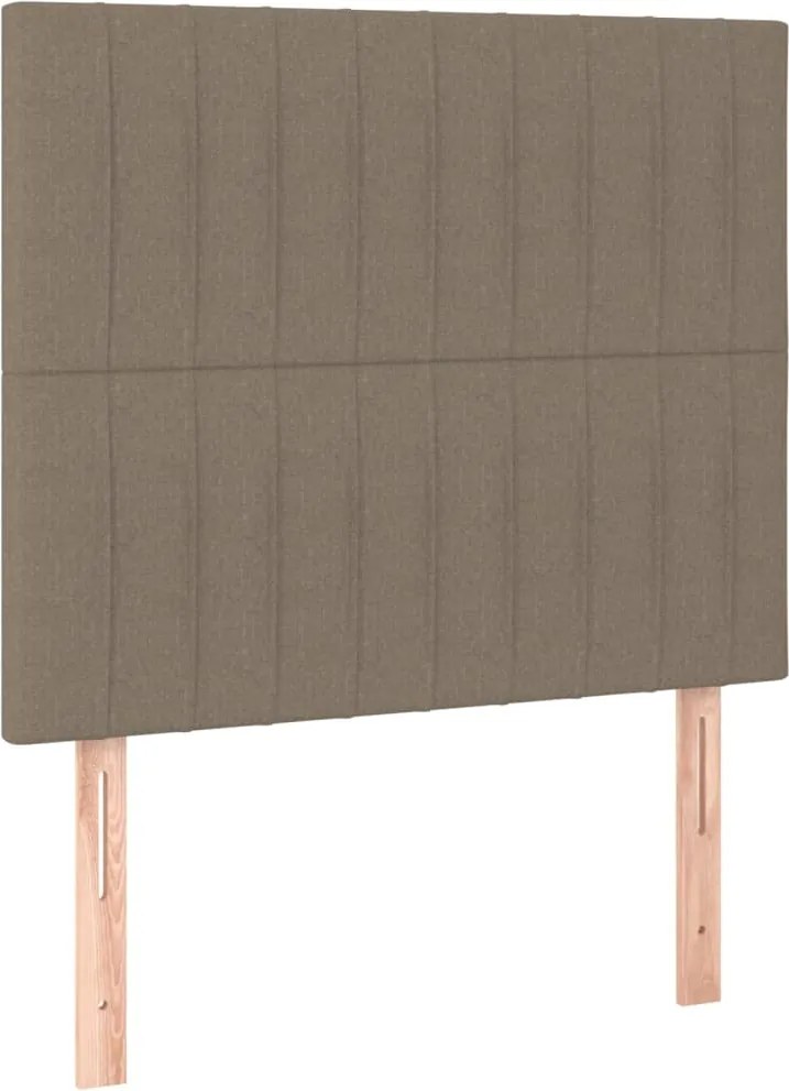Box spring postel s matrací taupe 80x200 cm textil 3137273