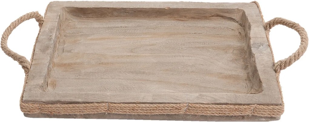 Dřevěný servírovací podnos - 41*22*5 cm Clayre & Eef