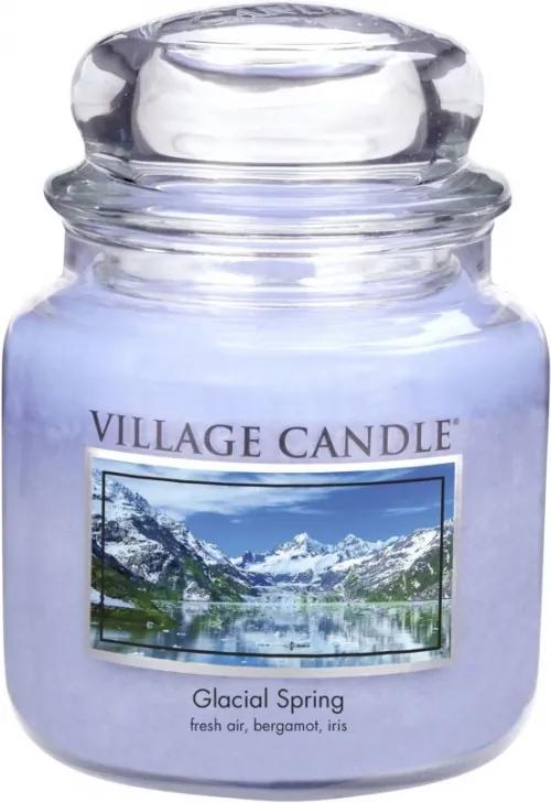 Village Candle Vonná svíčka ve skle, Ledovcový vánek - Glacial Spring, 16oz Premium