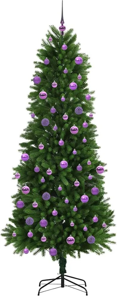 Vánoční stromeček s 300 LED diodami s stojanem Zelená 240 cm PE 3396355