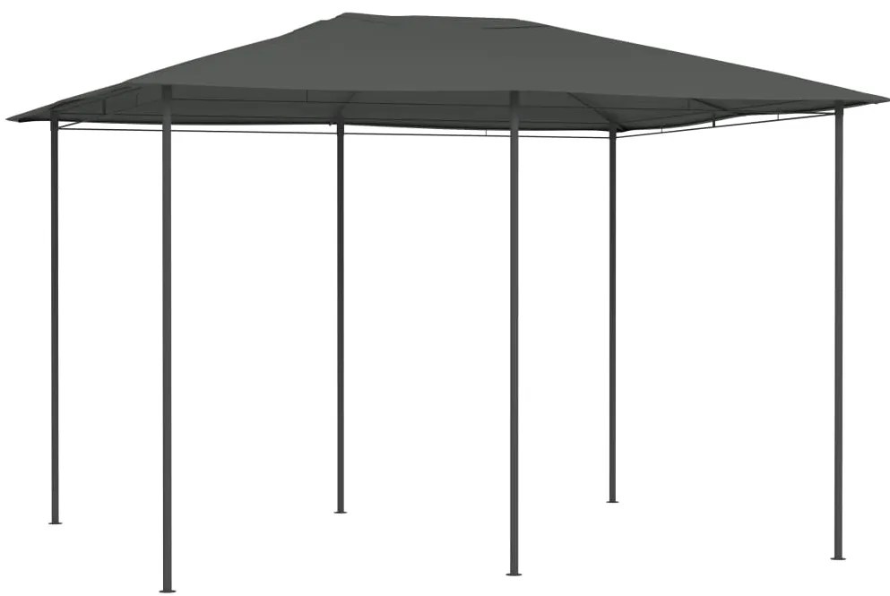 Altán 3 x 4 x 2,6 m antracitový 160 g/m² 313616