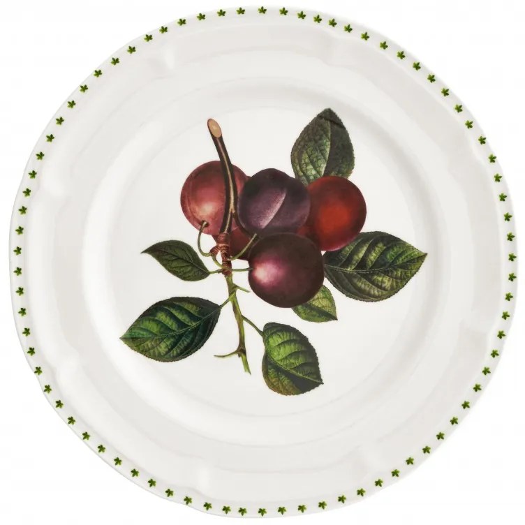 18ti dílná sada porcelánových talířů motiv ovoce LE PRIMIZIE BRANDANI