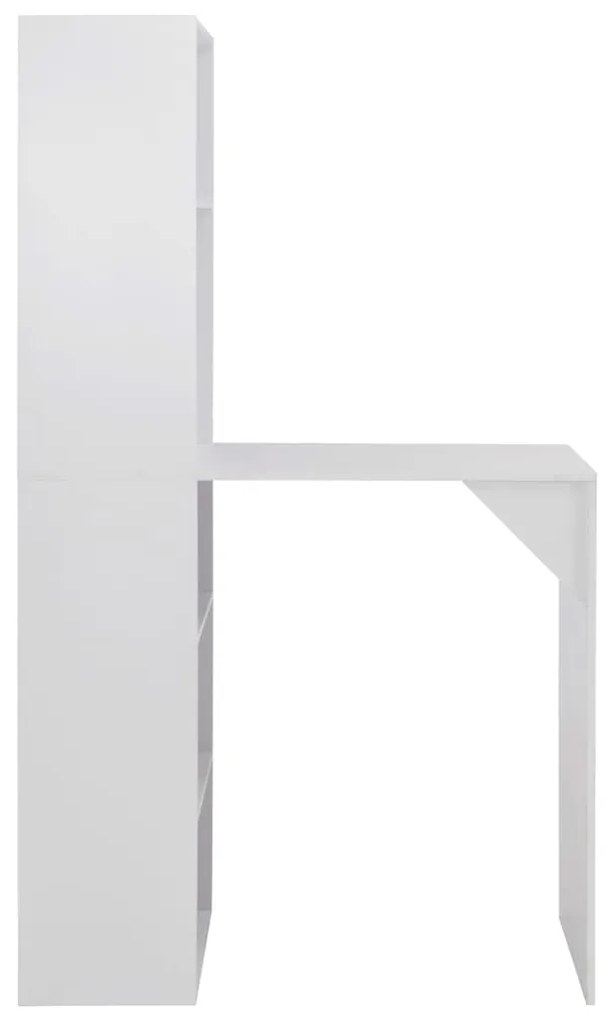 Barový stůl se skříní bílý 115 x 59 x 200 cm 280227