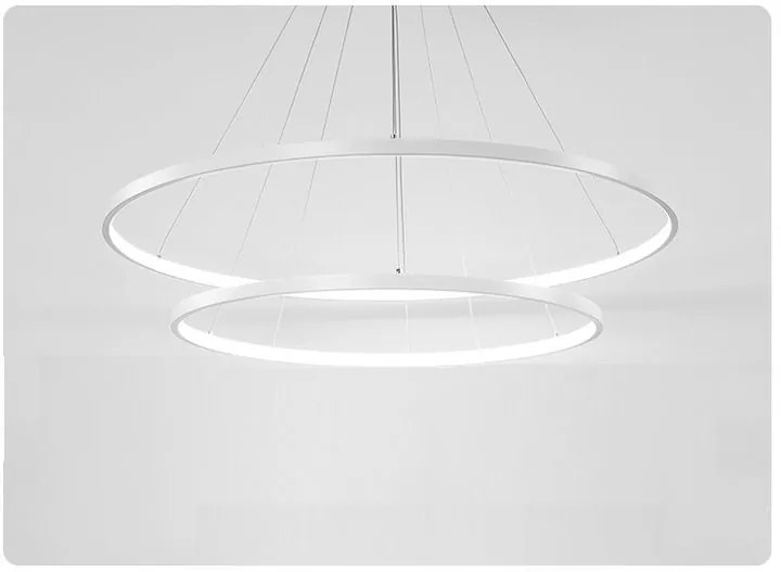 Toolight - LED závěsné svítidlo Vegas 40+60cm + dálkové ovládání, bílá, OSW-07858