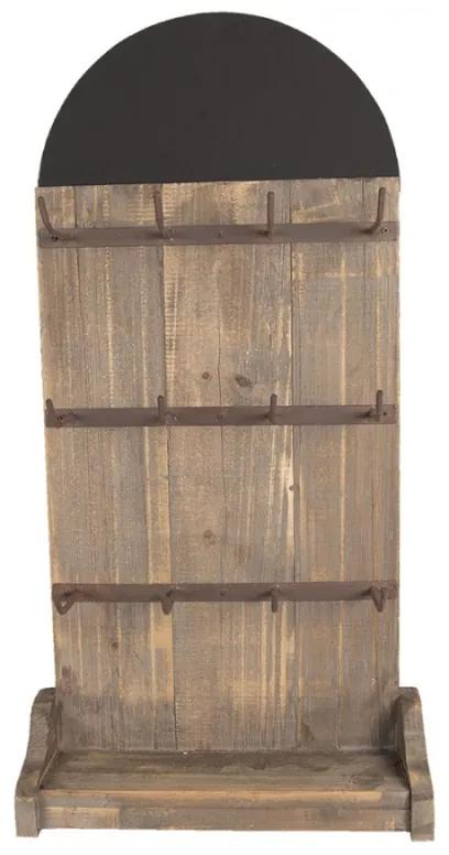 Dřevěný retro stojan na klíče/šperky – 38x24x79 cm