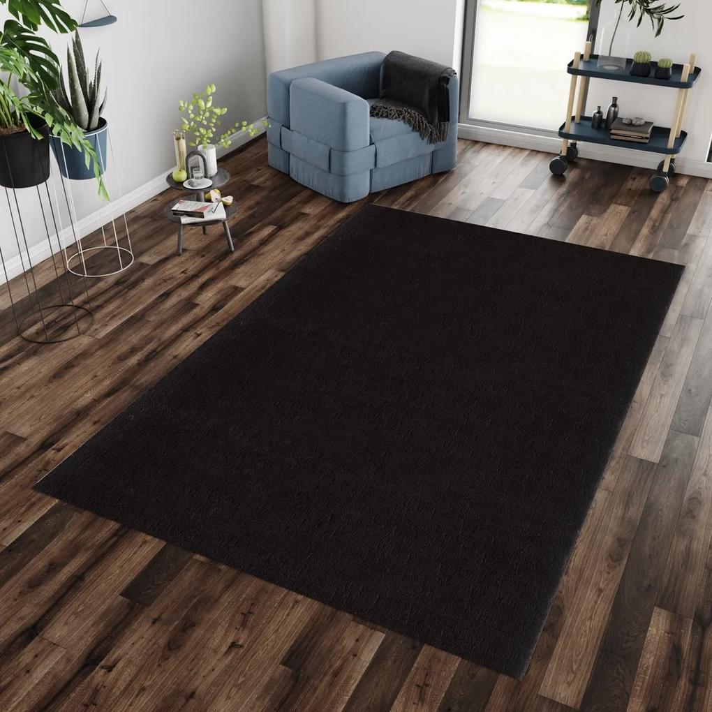 Ayyildiz Kusový koberec CATWALK 2600, Černá Rozměr koberce: 140 x 200 cm