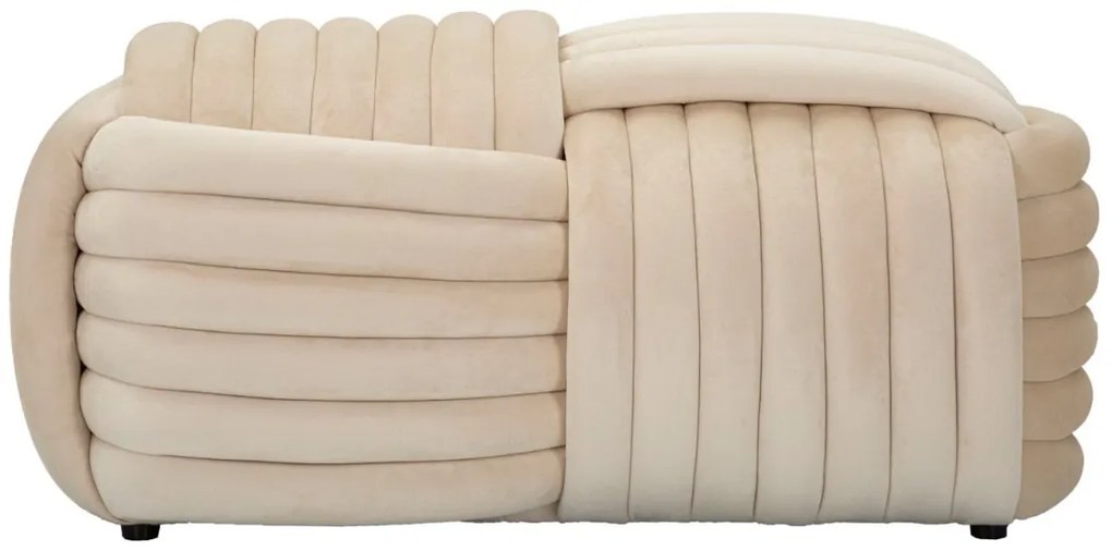Designová lavice Nakeisha 90 cm krémová