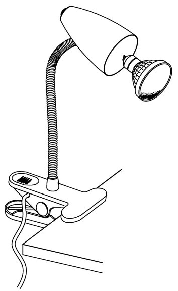 Eglo 94329 - LED Lampa s klipem RICCIO 1xGU10-LED/3W/230V