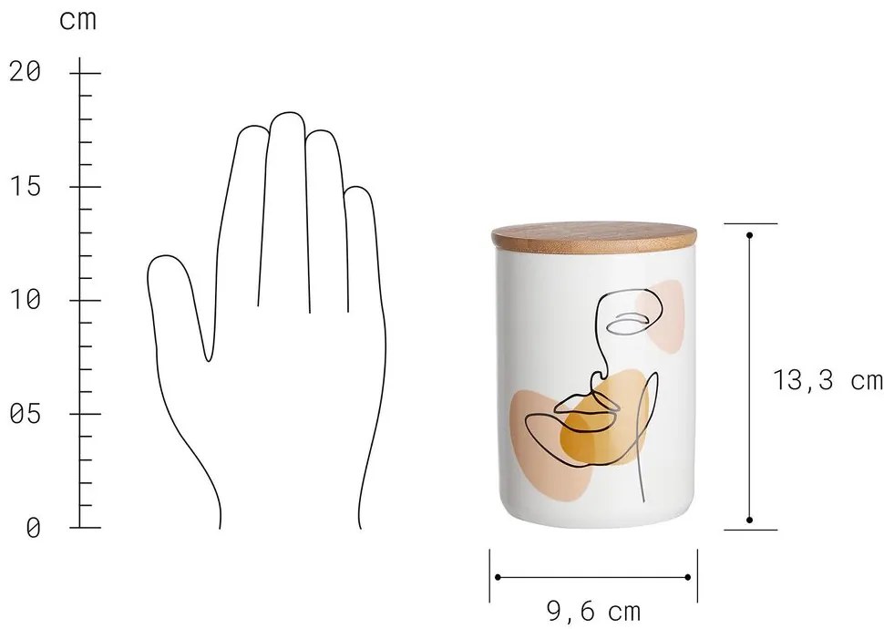QUEEN IT Dóza "Line Art" 450 ml