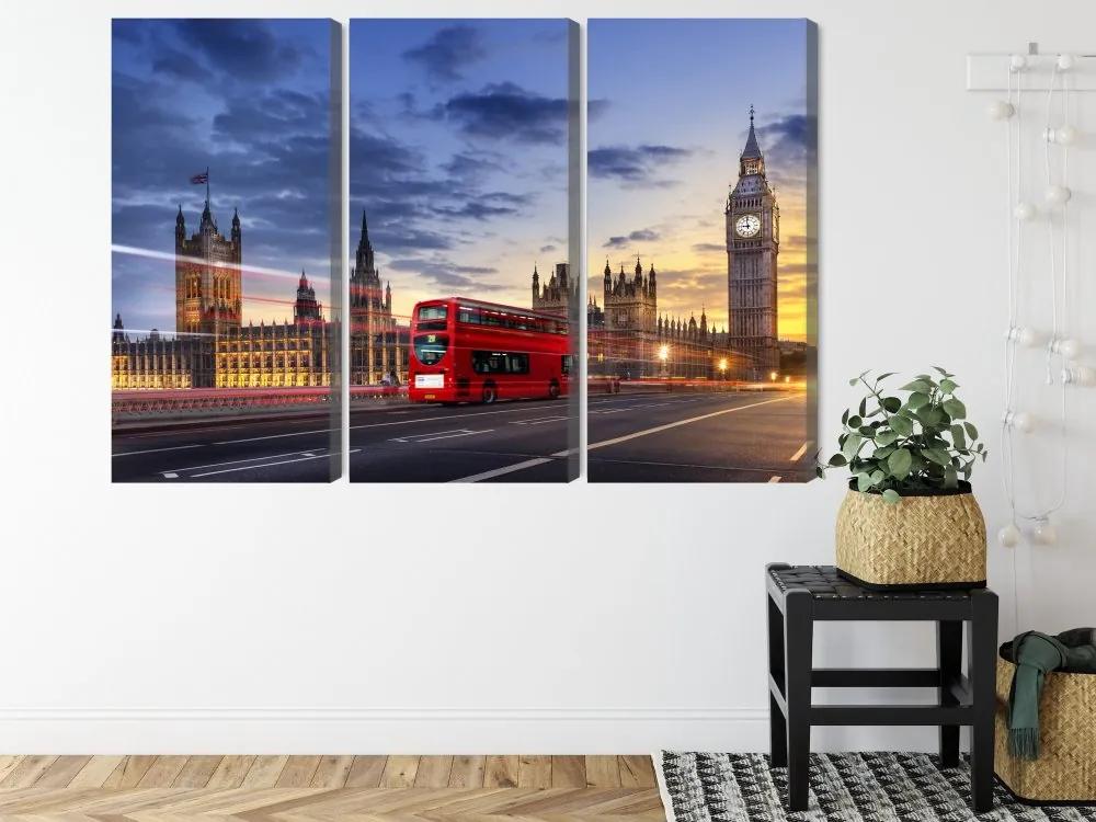 Vícedílný obraz Panorama Westminster A Big Ben, Londýn Nedostatek Nedostatek Plátno Canvas 60x40
