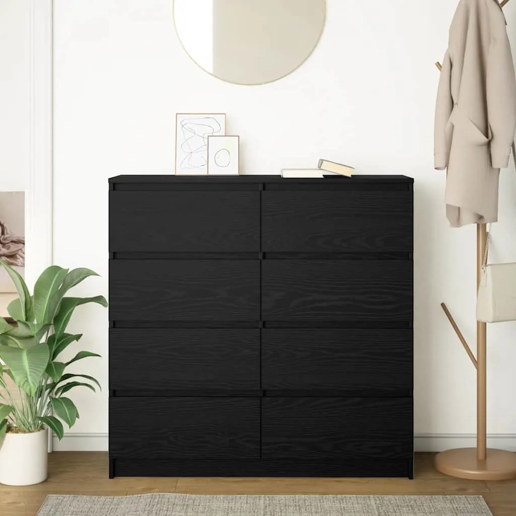 Příborník Černý dub 100x35x99 cm Dřevěná konstrukce 3328490