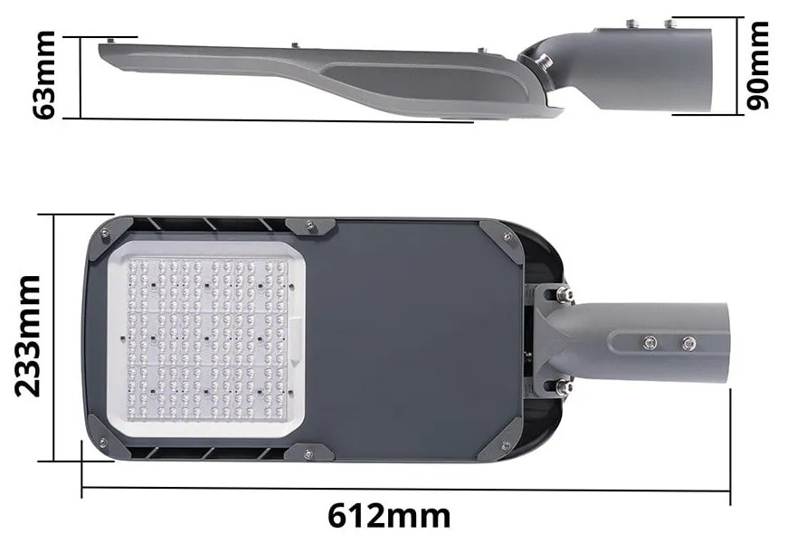 T-LED LED veřejné osvětlení VOM5 120W záruka 5 let Teplá bílá