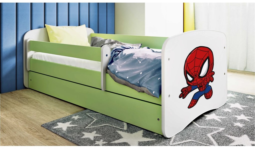 Dětská postel Babydreams superhrdina zelená