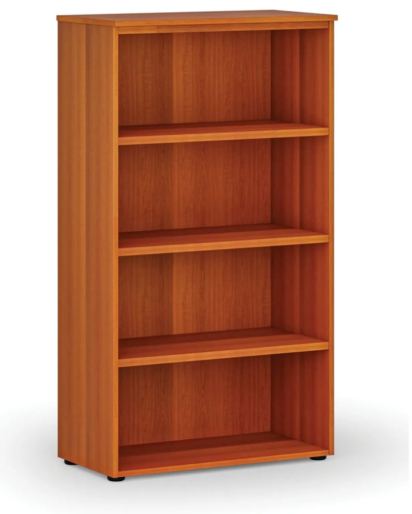 Kancelářský regál PRIMO WOOD, 800 x 420 x 1434 mm, třešeň