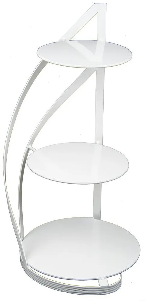 Kovový servírovací tác Nowell White, 38x60 cm