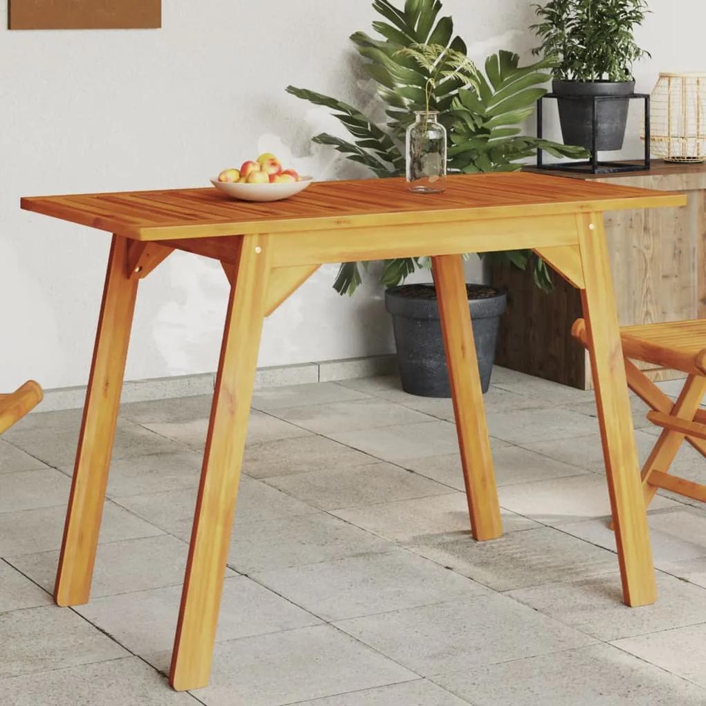vidaXL Zahradní jídelní stůl 110 x 56 x 75 cm masivní akáciové dřevo