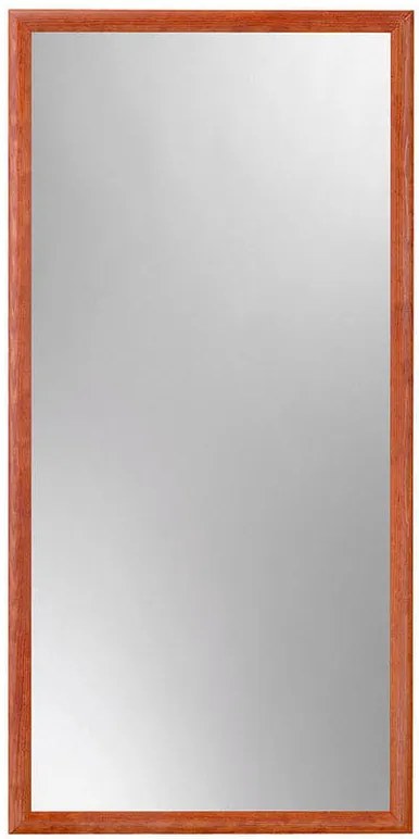 AMIRRO Zrcadlo na zeď chodbu do pokoje ložnice předsíně JUPITER 39 x 80 cm v dřevěném rámu -  hnědý odstín 220-154