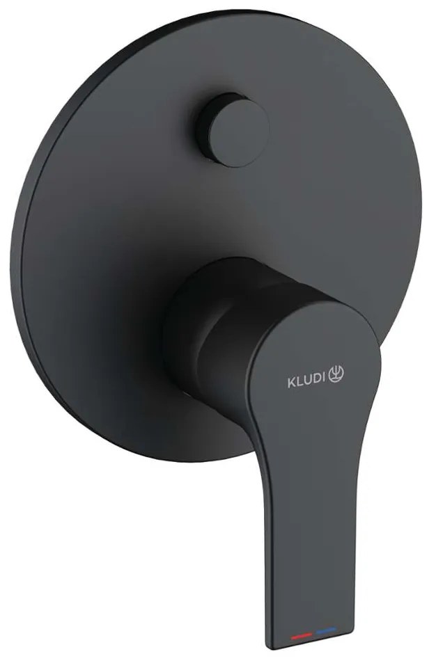 Kludi Zenta SL - Baterie pod omítku pro 2 spotřebiče, matná černá 487593965