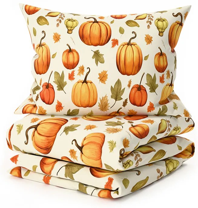 Povlečení z mikrovlákna AUTUMN PUMPKINS barevné Rozměr povlečení: 70 x 90 cm | 140 x 220 cm