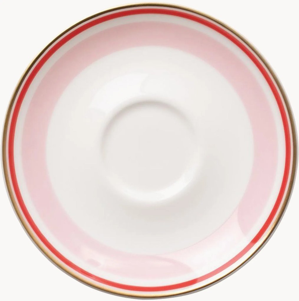 Sada podšálků z kostního porcelánu Capri, 6 dílů