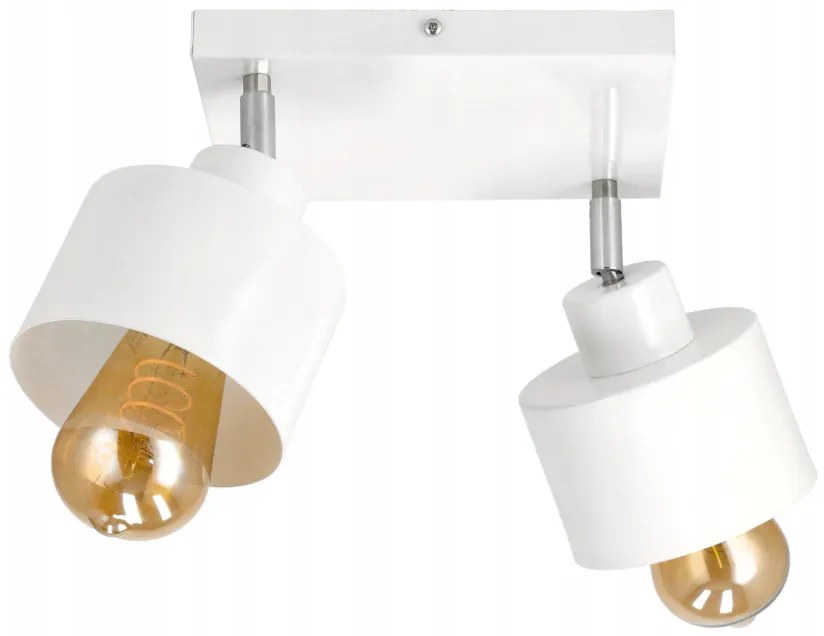 BERGE LED nástěnné čtvercové svítidlo 2xE27 KUBEK WHITE