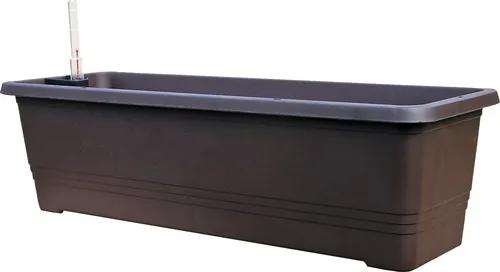 Samozavlažovací truhlík Plastia Bergamot hnědý 50 cm