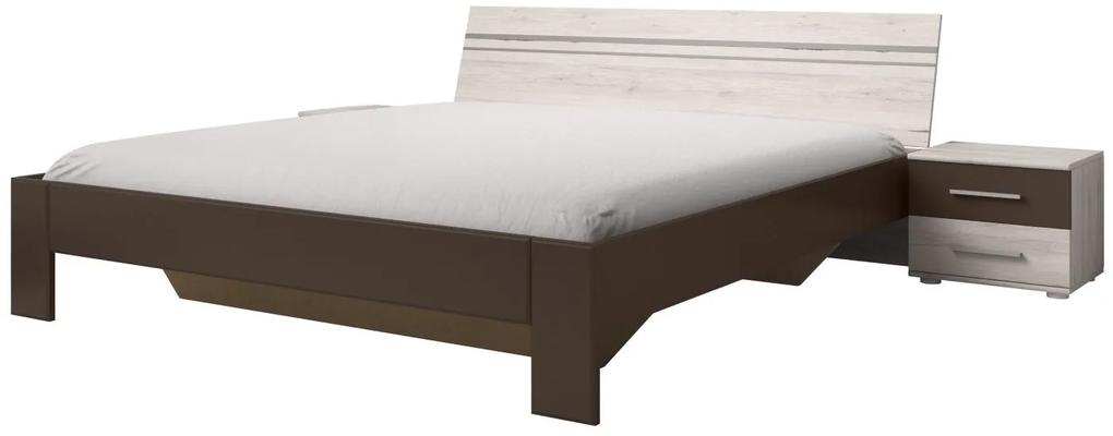 Moderní manželská postel Bertol s nočními stolky