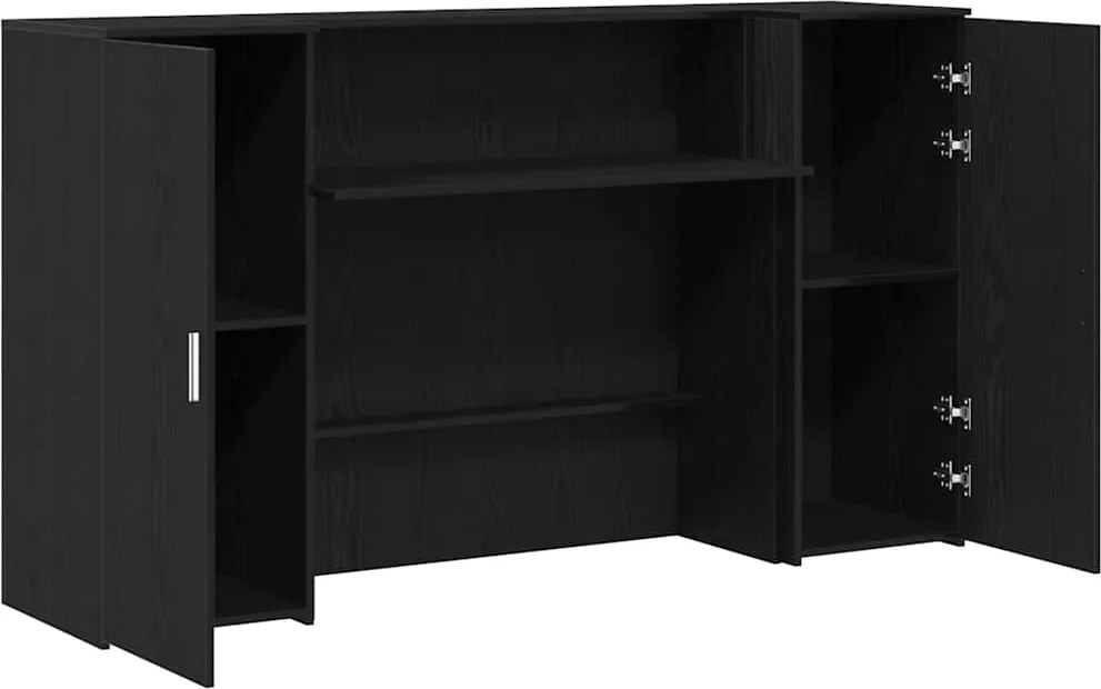 Recepční stůl černý dub 180 x 50 x 103,5 cm, konstrukční dřevo 3324206