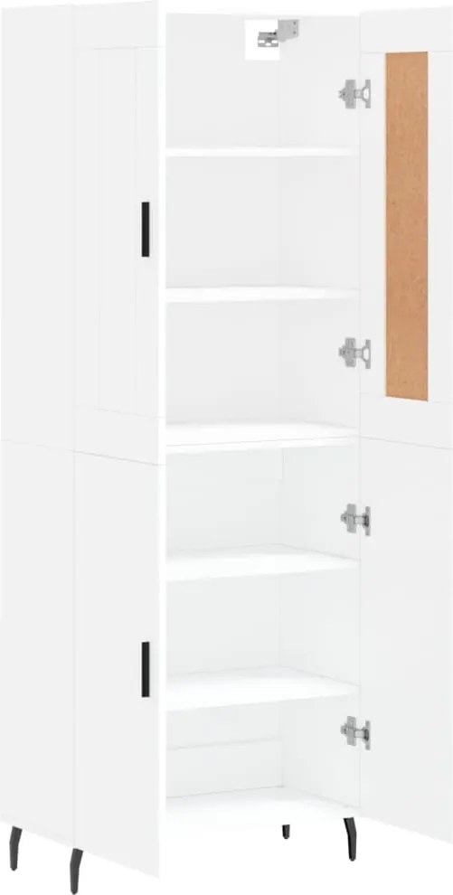Skříň highboard bílá 69,5 x 34 x 180 cm kompozitní dřevo 3199569