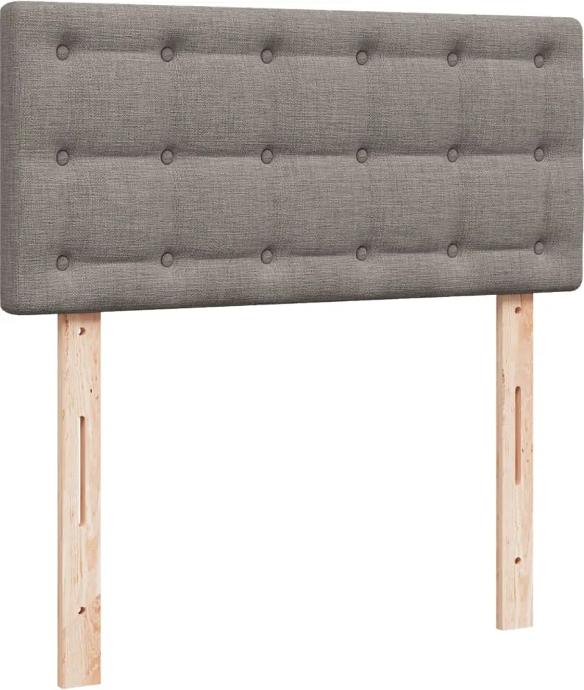 Box spring postel s matrací taupe 80x200 cm textil 3288033