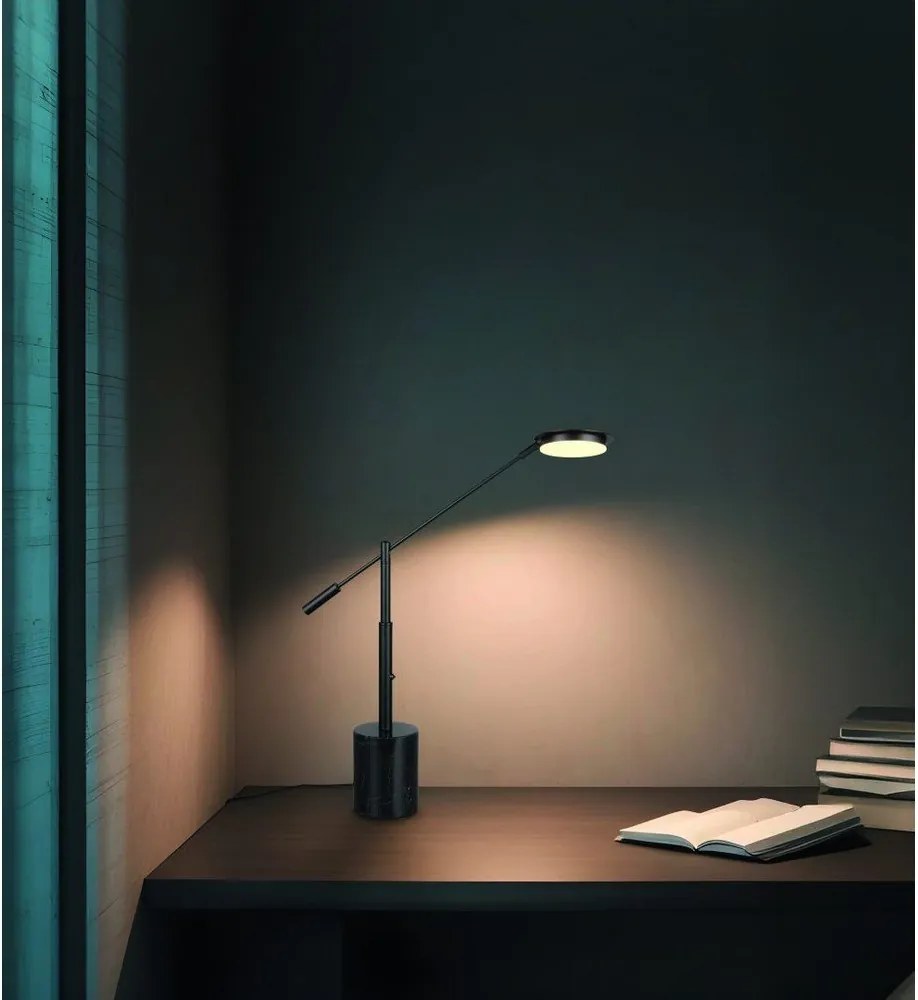 Černá LED stolní lampa (výška 65 cm) Fiore – Trio Select
