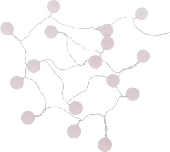 LED růžový řetěz, 240 cm