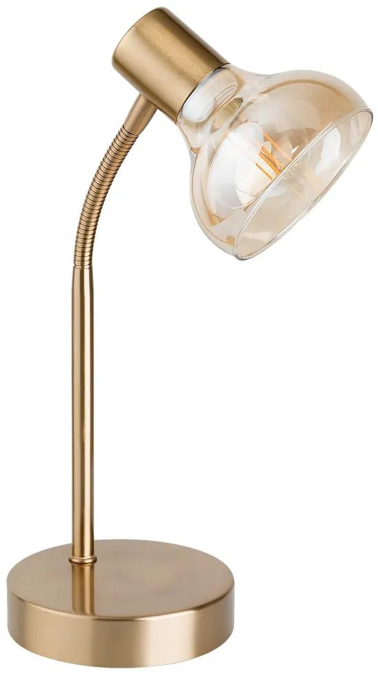 Rabalux 5554 HOLLY 2 - Stolní lampička s jantarovým sklem