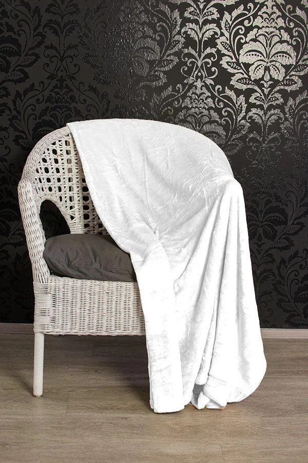 TP Mikroflanelová deka Premium 150x200 - Bílá
