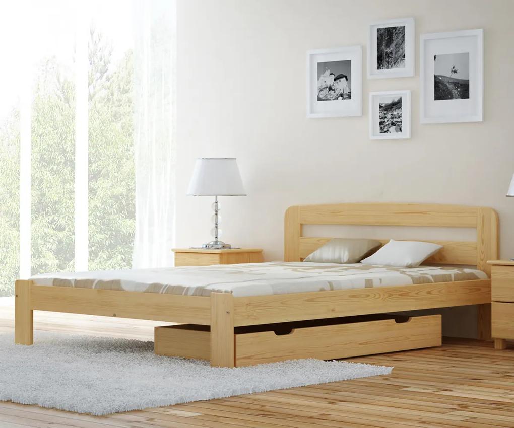 MAGNAT postel Sara 140x200 s roštem - masiv borovice